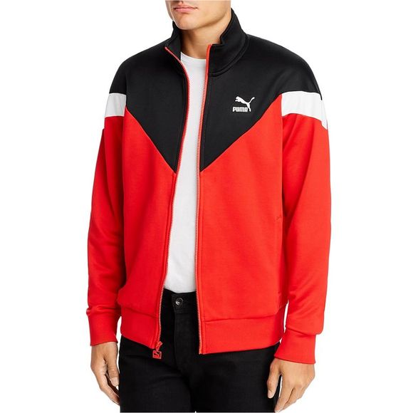 Puma | Jackets & Coats | Puma Mens Iconic Track Jacket Red Dm | Poshmark